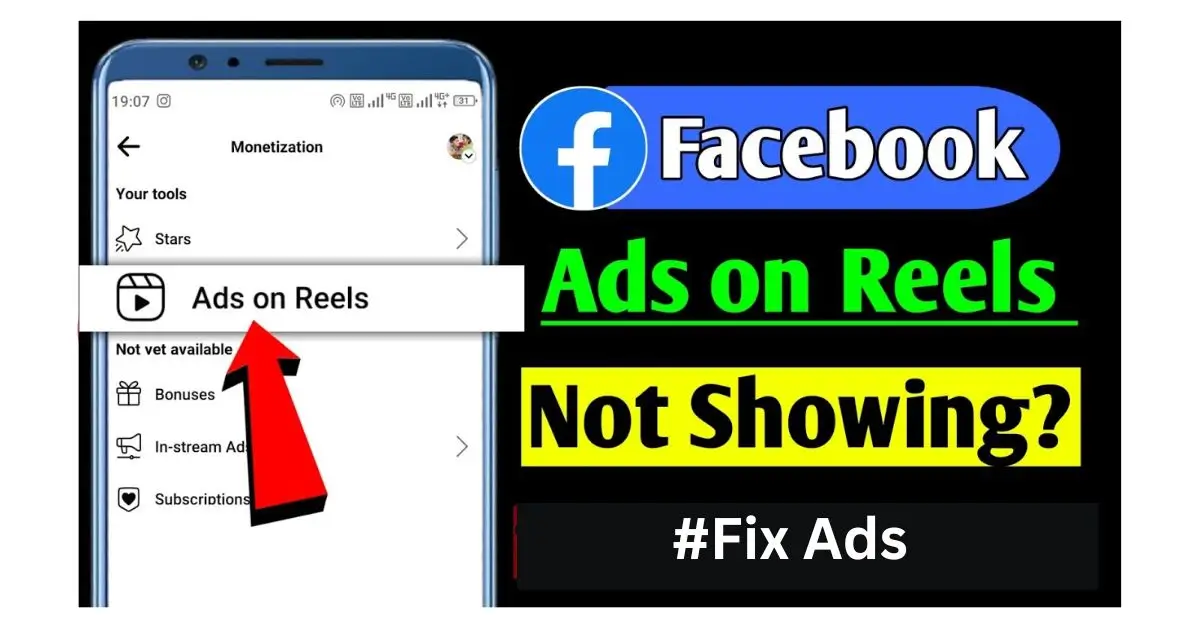 Facebook Ads on Reels - Facebook Ads on Reels option not Showing - Silnels